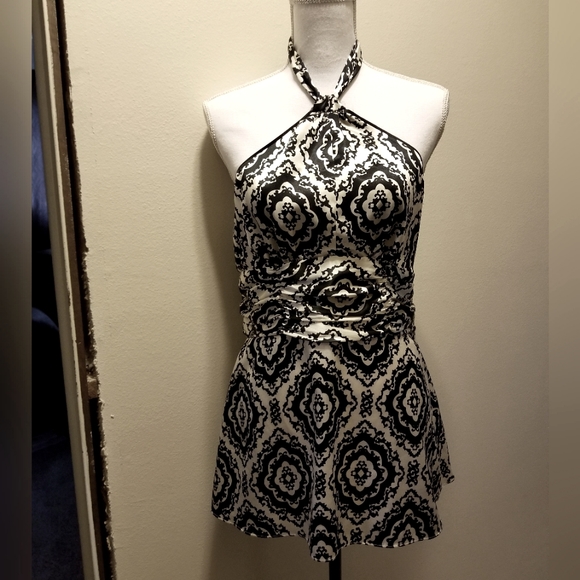 Tops | Satin Feen Side Zipper Coffer Fitted Beautiful Halter Top | Poshmark